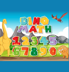 Counting number 0 to 9 for kids Royalty Free Vector Image