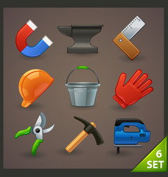 Tools icon set-6 Royalty Free Vector Image - VectorStock