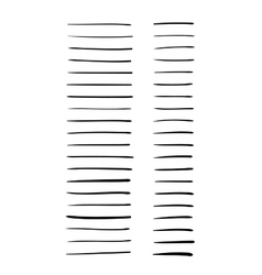 Hand-drawn lines set Royalty Free Vector Image