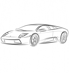 Car sketch Royalty Free Vector Image - VectorStock