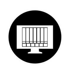 Tv with bad signal icon Royalty Free Vector Image