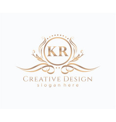 Initial kj beauty monogram and elegant logo design