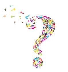 Box with question mark icons Royalty Free Vector Image