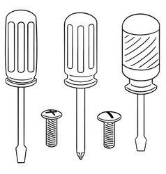 Set screw Royalty Free Vector Image - VectorStock