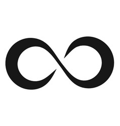 Loop symbol infinity infographic element Vector Image
