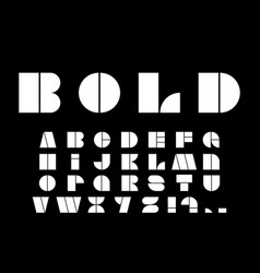 Double line font Royalty Free Vector Image - VectorStock