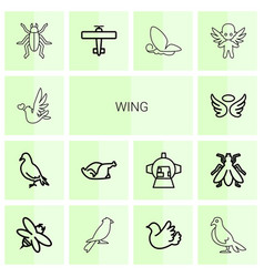 Fly key wing logo template free business card Vector Image