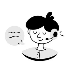 Customer representative Royalty Free Vector Image