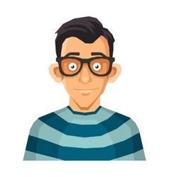 Nerd face Royalty Free Vector Image - VectorStock