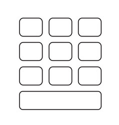 Enter key icon design Royalty Free Vector Image