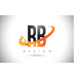 Rb r b letter logo design creative icon modern Vector Image