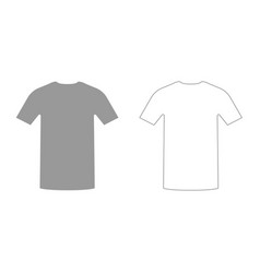 Shirt grey set icon Royalty Free Vector Image - VectorStock