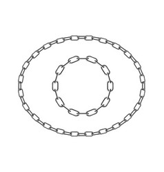 Metal chain Royalty Free Vector Image - VectorStock
