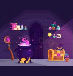 Witch room Royalty Free Vector Image - VectorStock