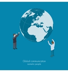 Global communication concept Royalty Free Vector Image