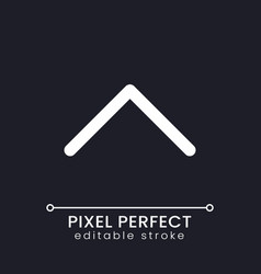 Logout white pixel perfect solid ui icon Vector Image