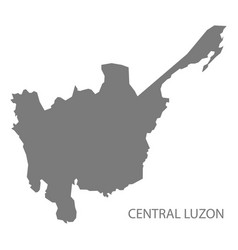 Philippines map labelled black Royalty Free Vector Image