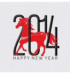 Horse 2014 year chinese symbol Royalty Free Vector Image