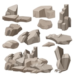 Big and small rocks Royalty Free Vector Image - VectorStock