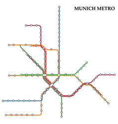 Detailed map of the germany Royalty Free Vector Image