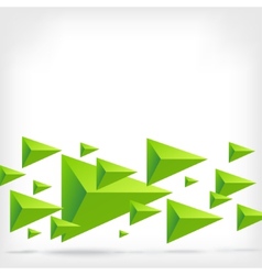 Abstract green triangle background Royalty Free Vector Image