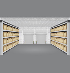 Warehouse interior Royalty Free Vector Image - VectorStock