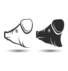 Elephant head front view this silhouette may be Vector Image