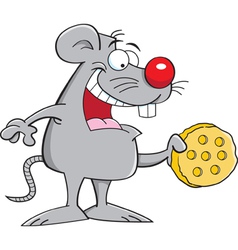 Mouse and cheese maze game for kids education Vector Image