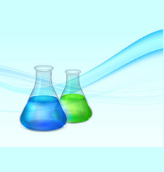 Science container on white background Royalty Free Vector