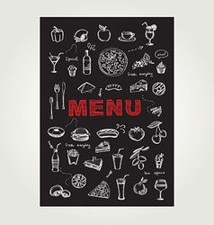 Lunch menu restaurant design Royalty Free Vector Image