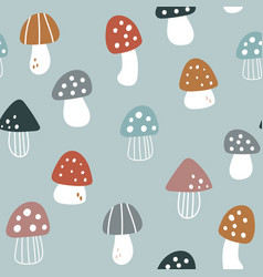 Childish seamless pattern with hand drawn space Vector Image