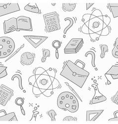 Hand drawn science seamless pattern Royalty Free Vector
