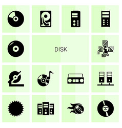 Computer hardware icons Royalty Free Vector Image