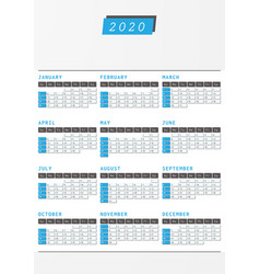 2021 year calendar vertical design Royalty Free Vector Image
