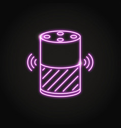 Audio neon sign Royalty Free Vector Image - VectorStock