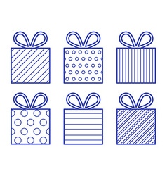 Set of gift boxes Royalty Free Vector Image - VectorStock