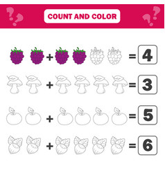 Counting game for preschool children educational Vector Image