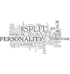 Split word cloud concept Royalty Free Vector Image