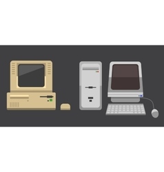 Old computer Royalty Free Vector Image - VectorStock
