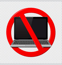 No coffee sign on white background Royalty Free Vector Image