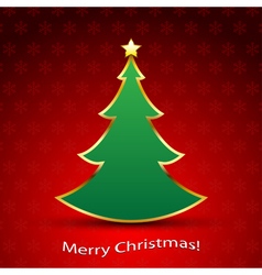 Simple christmas tree Royalty Free Vector Image