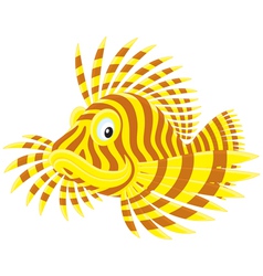 Sea anemone and fish Royalty Free Vector Image