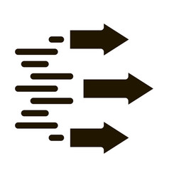 Speed arrows icon glyph Royalty Free Vector Image