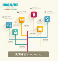 Web infographic flowchart design Royalty Free Vector Image