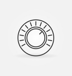 Round volume controllers radial amplifier Vector Image