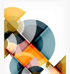 Abstract background circle and triangle design Vector Image