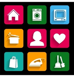 Woman and manager daily routine activities of Vector Image