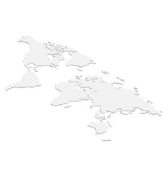 Map of world with navigation pointers grey Vector Image