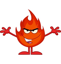 Cartoon flame Royalty Free Vector Image - VectorStock