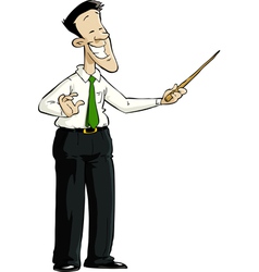 Coachman character cartoon Royalty Free Vector Image